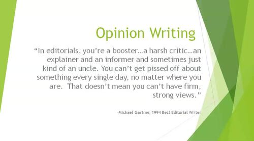 Writing an Opinion Piece by First Amendment Deb | TPT