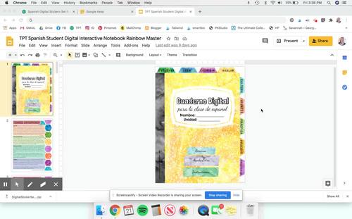 French Digital Sticker Bundle #1 76 Stickers by The Engaged Spanish ...