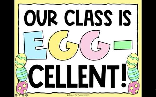 Easter Egg Bulletin Board | EGG-cellent Class | April Bulletin Board