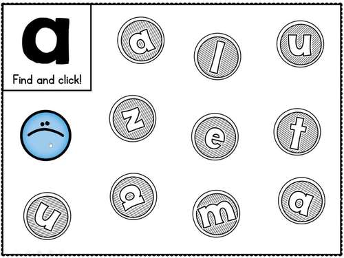 Letter Recognition Powerpoint Games | Upper Case and Lower Case | BUNDLE