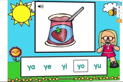 BOOM CARDS- Fonética Letra Y by mrscortes | TPT