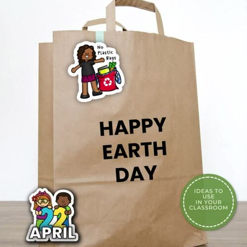Earth Day Stickers | Kid-Friendly | Classroom Decor by Scribble Shore