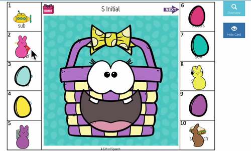 Spring Articulation NO PREP Easter Boom Cards™ for Later Developing Sounds