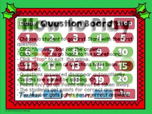 Doubles Facts Christmas Powerpoint Game | Addition Games | Adding Doubles