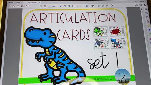 Speech Articulation Cards for Kids - Set 1 - NO PRINT or PRINT | TPT