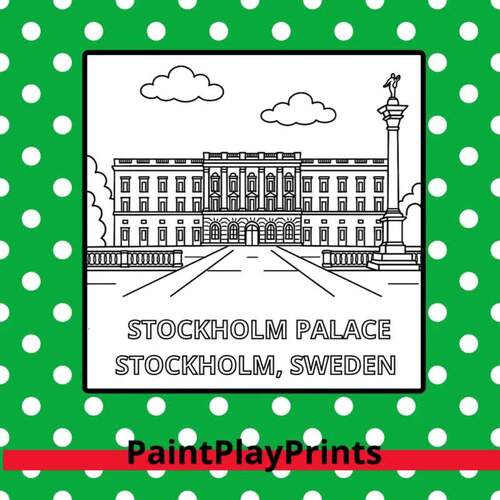 Color & Learn: European Landmarks (Printable PDF) by PaintPlayPrints