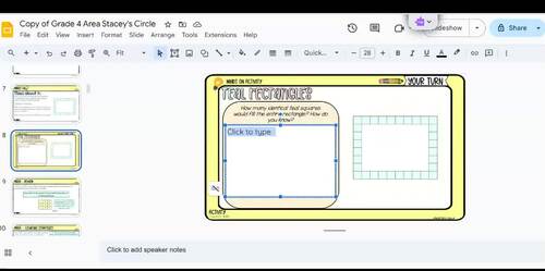 Grade 4 Area Measurement Ontario Math Digital Slides | Worksheets ...