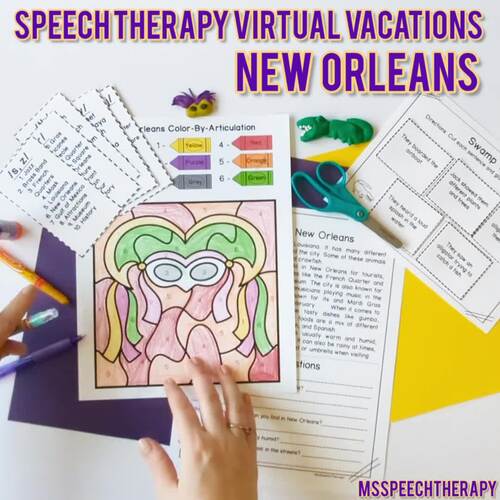 Speech Therapy Virtual Vacation - New Orleans |Plan For Your ENTIRE ...