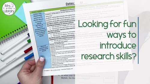 Library Database Scavenger Hunt & Lesson Plan {Printable} | TPT