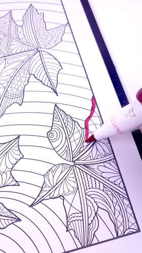 Fall Colouring Pages - September Coloring Page - Zendoodle November ...