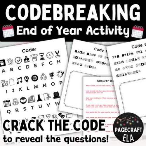 End of Year Reflection Activity | Cryptogram Codebreaker Tasks by ...