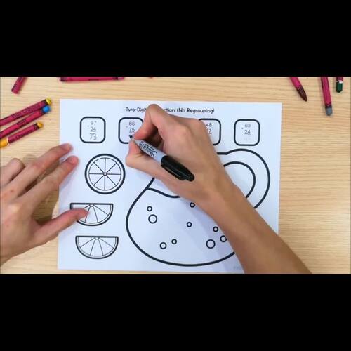 Summer Math Craft Review, Lemonade Subtraction, Lemon June July ...