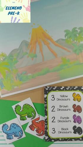 Dinosaur Ordering with Ordinal and Cardinal Numbers by ElemenoPreK
