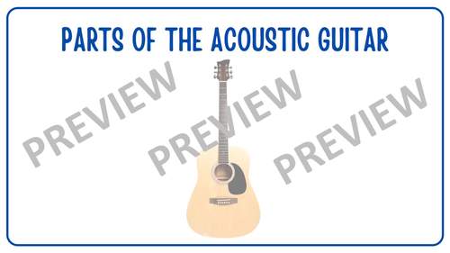 Parts Of The Guitar & More - PowerPoints, Handouts and 17 Print & Go ...