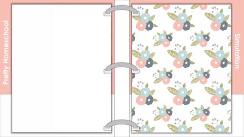 Editable and Printable Portfolio Binder Covers and Spines | Pastel ...