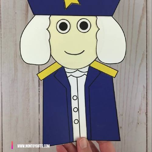 Presidents Day Craft - George Washington Craft by Non-Toy Gifts | TPT
