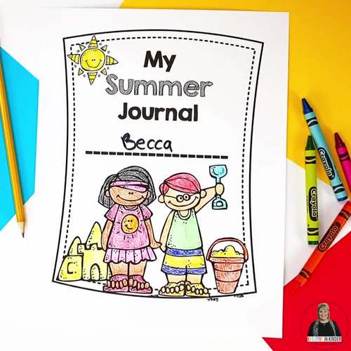 Summer Calendar and Summer Journal Distance Learning by Kreative in Kinder