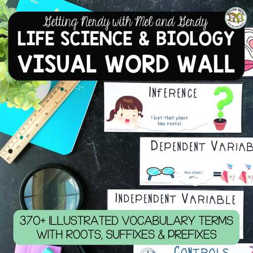 Biology | Life Science Illustrated Word Wall in ENGLISH | SPANISH ...