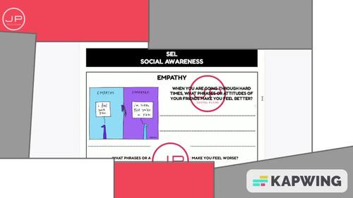 SEL Social Awareness Reflection Activities for Middle and High School ...