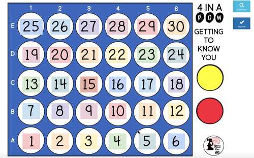 Getting to Know You BOOM Cards™ Four In a Row Game - Ice Breaker ...