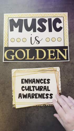 Music is Golden - Music Advocacy Bulletin Board Set by Music with Sara ...