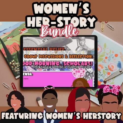 March Women's HERstory BUNDLE w/research, constructed paragraph & slides