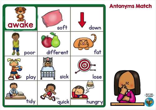 Opposites Game Boom Cards set 3 by Busy Bee Studio | TPT