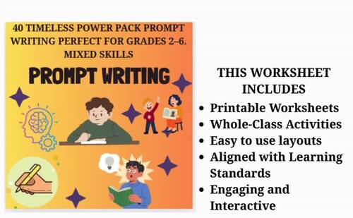 40 timeless Power Pack PROMPT WRITING Perfect For Grades 2–6. by ...