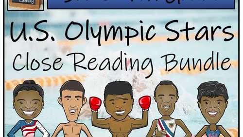 U.S. Olympic Stars Close Reading Comprehension Bundle | 3rd Grade & 4th ...