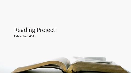 Fahrenheit 451 Reading Project by Nadiah Ammar | TPT