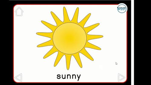 Weather Words with audio Boom Cards by Smart Way | TpT