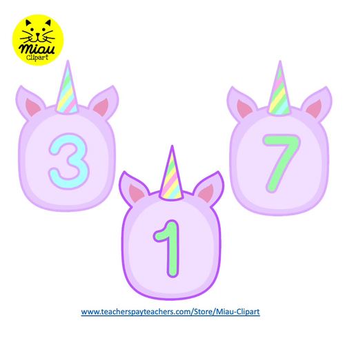 Unicorn Animated Numbers Clip Art - Fantastic Magic Animal - GIFs ...