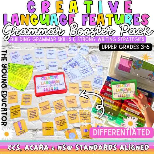 Creative Language Features | GRAMMAR BOOSTER PACK | Upper Grades 3-6 ...