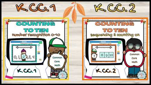 Fall Common Core Math BUNDLE: Counting to Ten Boom Cards by Primary Paisley