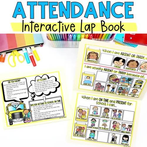 Attendance Lap Book, Chronic Attendance Intervention, SEL Counseling