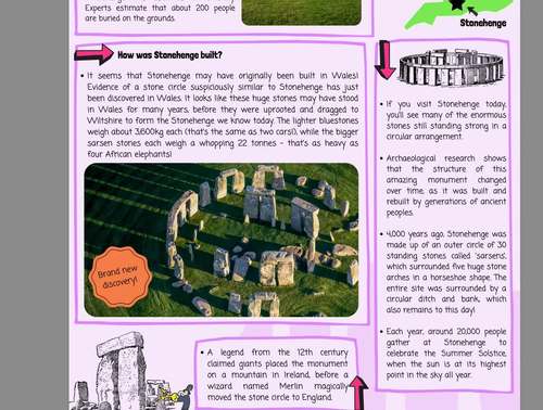 Stonehenge Sacred Sites Research Poster Set (A1 & A3) by Teach Art History
