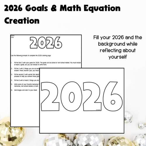 New Year Math Equations Activity Critical Thinking Skills UPDATED FOR 2026