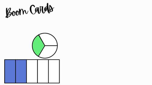 Shapes and Fractions Boom Cards Digital Geometry Second Grade Math