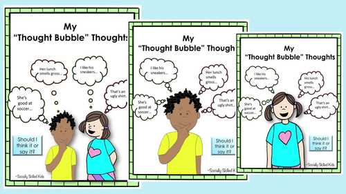 Social Stories for Blurting - Perspective Taking & Your Thought Bubble