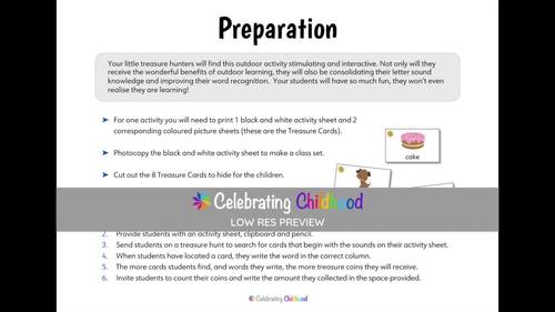 Beginning Sounds Treasure Hunt l NSW Foundation Font by Celebrating ...