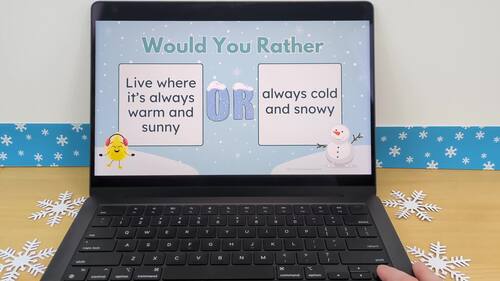 WINTER Would You Rather Slides | Print and Digital by Teach and Design Hub
