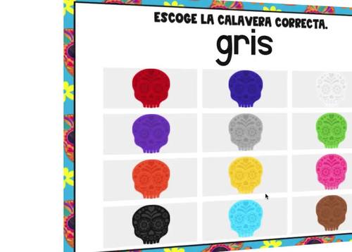 Día de los Muertos - Colors Boom Cards | SPANISH by MM Bilingual