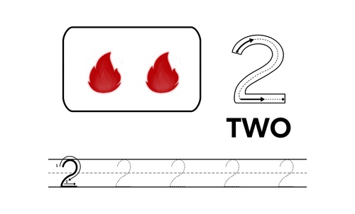 Number 2 Tracing Video | Learn to Write Number Two | Preschool ...