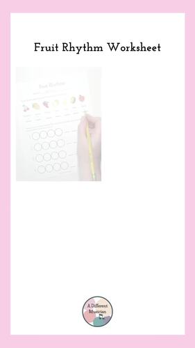 Quarter and Eighth Note Fruit Rhythm Activities for Elementary Music