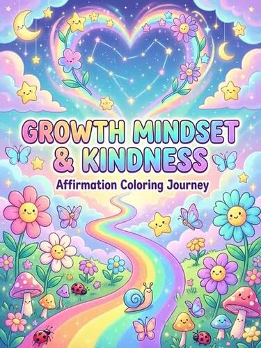 Growth Mindset & Kindness Affirmation Coloring Pages | SEL Morning Work