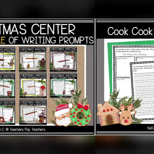 Christmas Writing Prompts BUNDLE of All Christmas Writing Activities by ...
