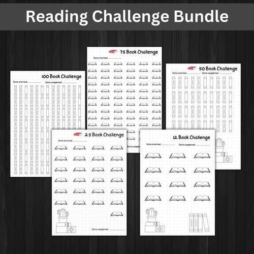 Reading Challenge - Printable Book Tracker | Book Journal | Reading Log
