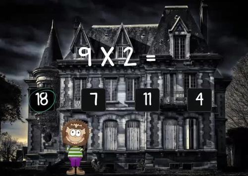 BOOM Multiplication Facts 100 Cards Halloween Scenes by Smart Teaching