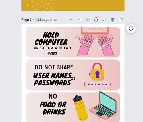 Using Technology Safely Anchor Chart by Collins Creative Classrooms