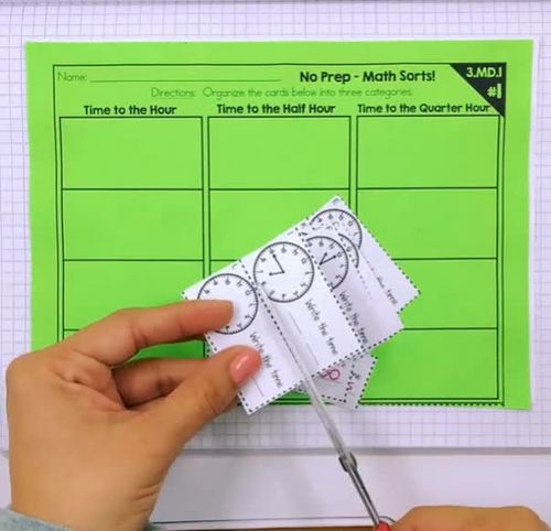 3rd Grade Math Interactive Notebook Worksheets | Measurement Review ...